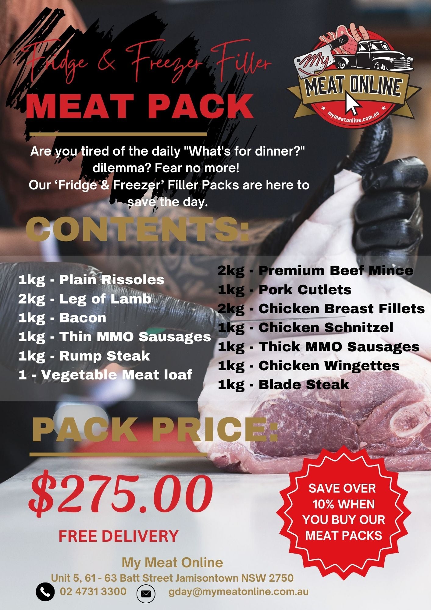 Fridge & Freezer Filler - Meat Pack (valued at over $300.00) – MY MEAT ...